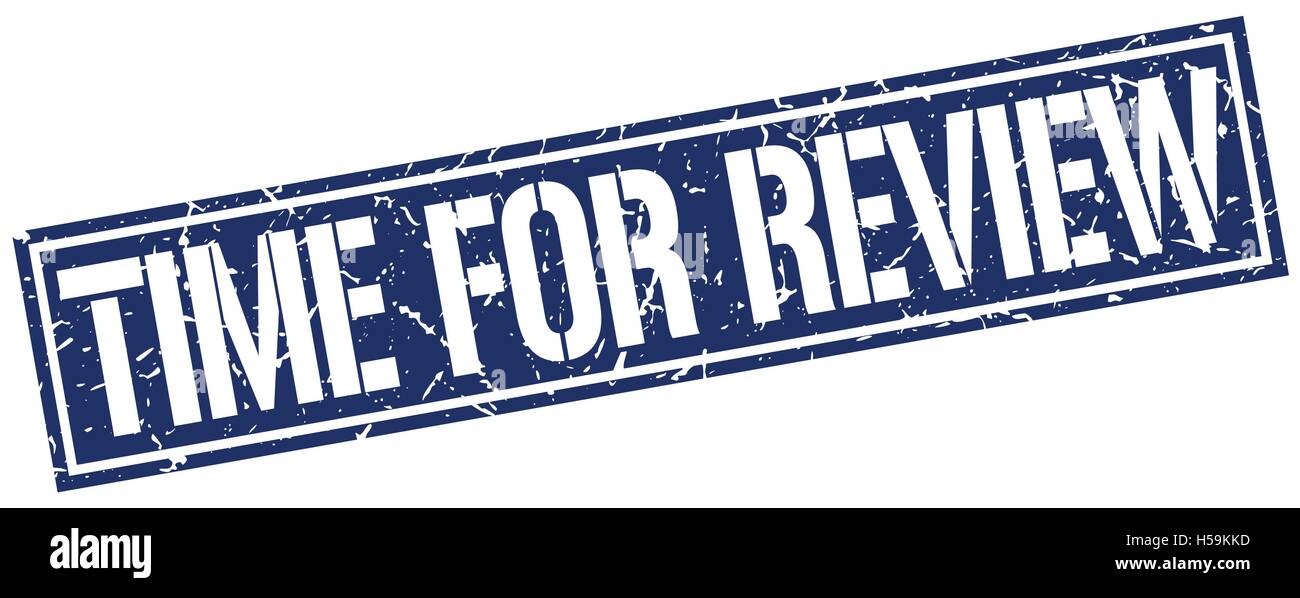 Time review stamp sign hi-res stock photography and images - Alamy