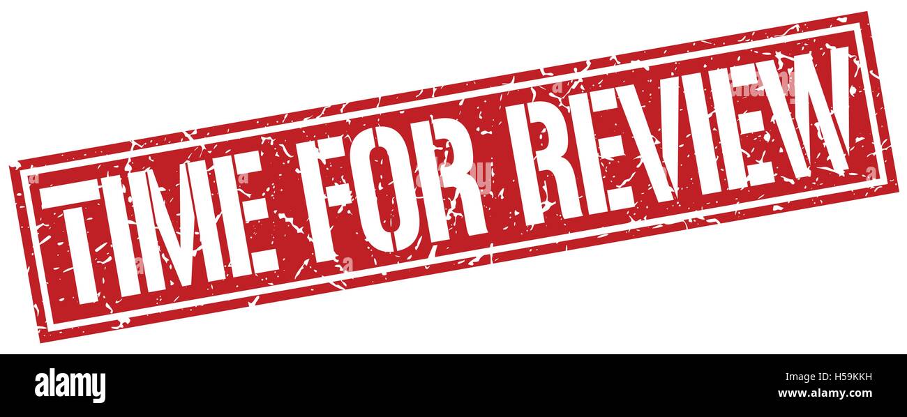 time for review square grunge stamp Stock Vector Image & Art - Alamy