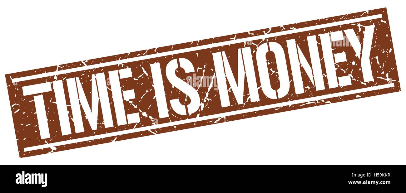 time is money square grunge stamp Stock Vector Image & Art - Alamy