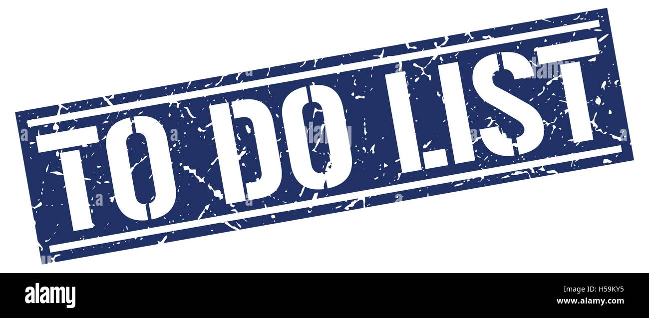 to do list square grunge stamp Stock Vector Image & Art - Alamy