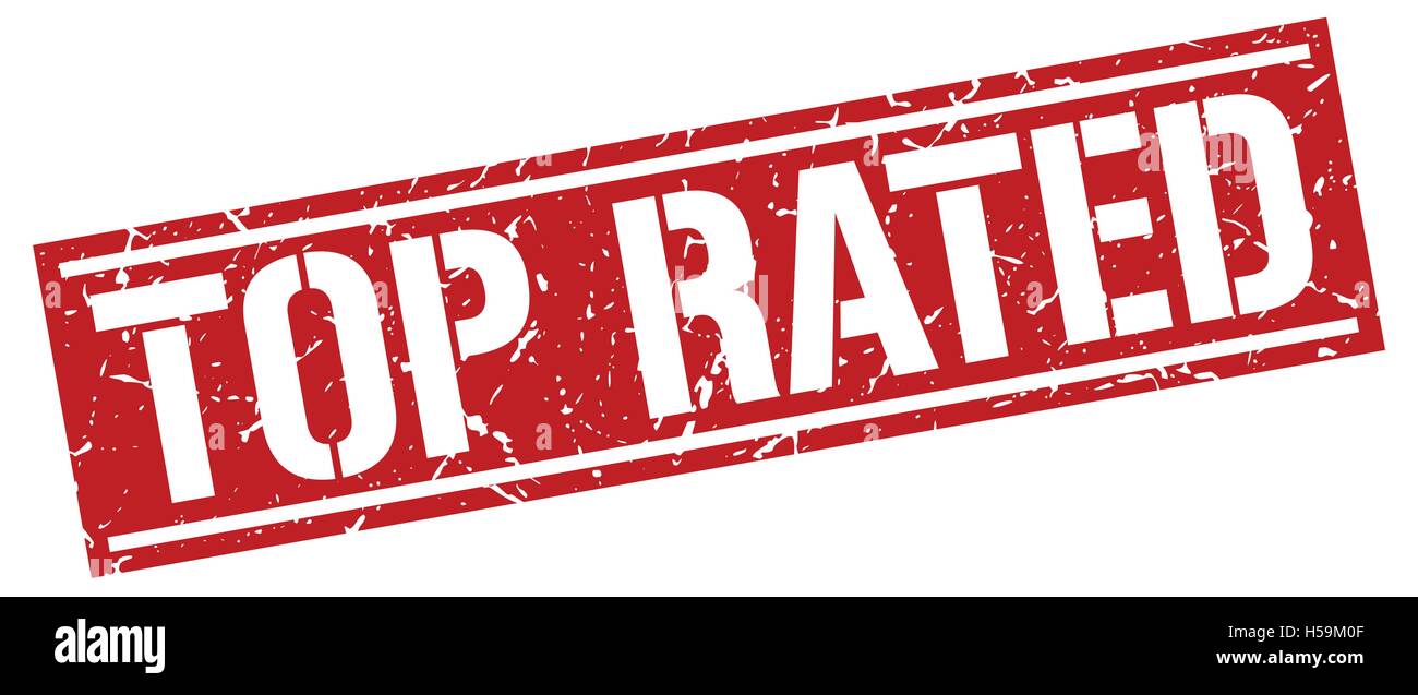 top rated square grunge stamp Stock Vector Image & Art - Alamy