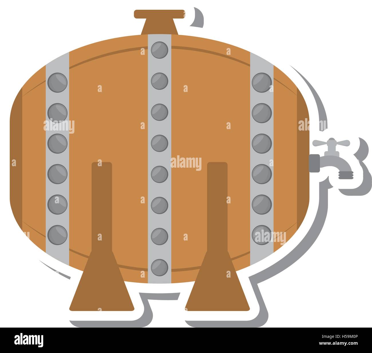 fresh beer barrel isolated icon Stock Vector Image & Art - Alamy