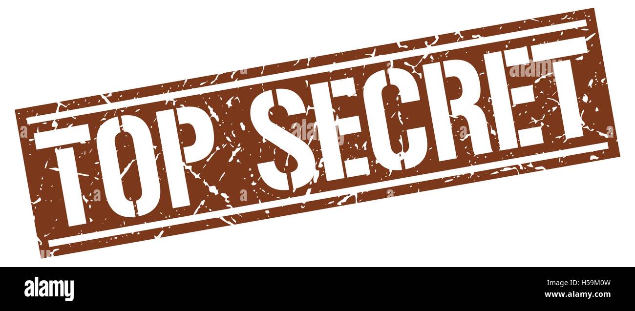 top secret square grunge stamp Stock Vector Image & Art - Alamy