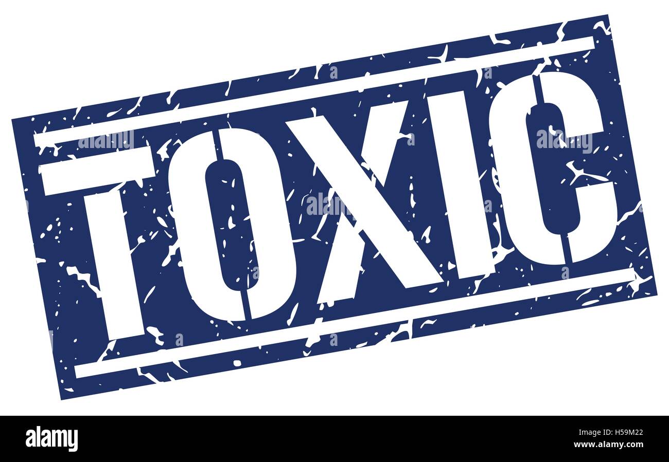 Toxic square stamp grunge Stock Vector Images - Alamy