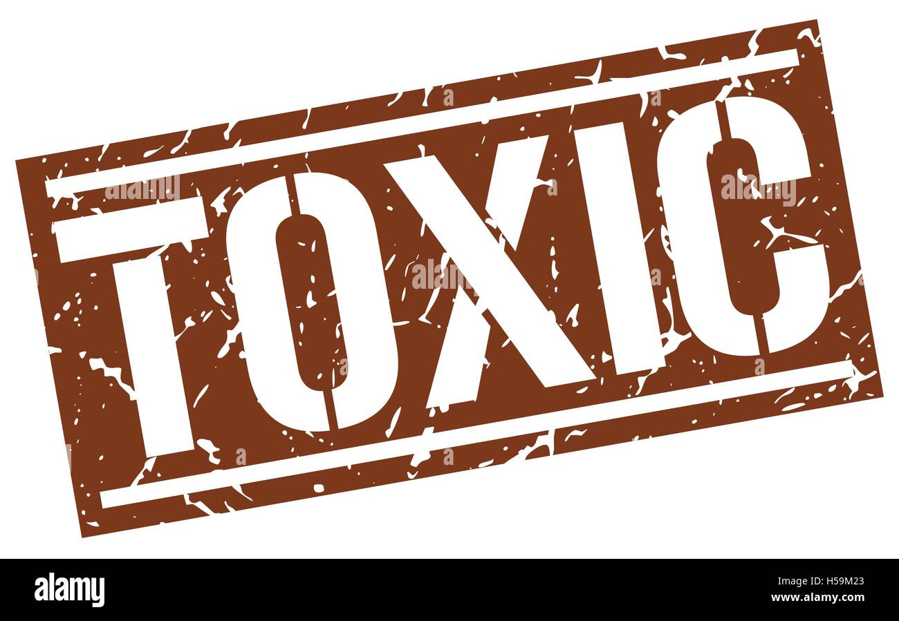 toxic square grunge stamp Stock Vector Image & Art - Alamy