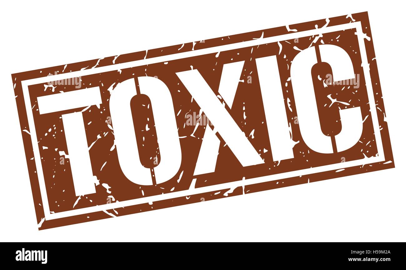 toxic square grunge stamp Stock Vector Image & Art - Alamy