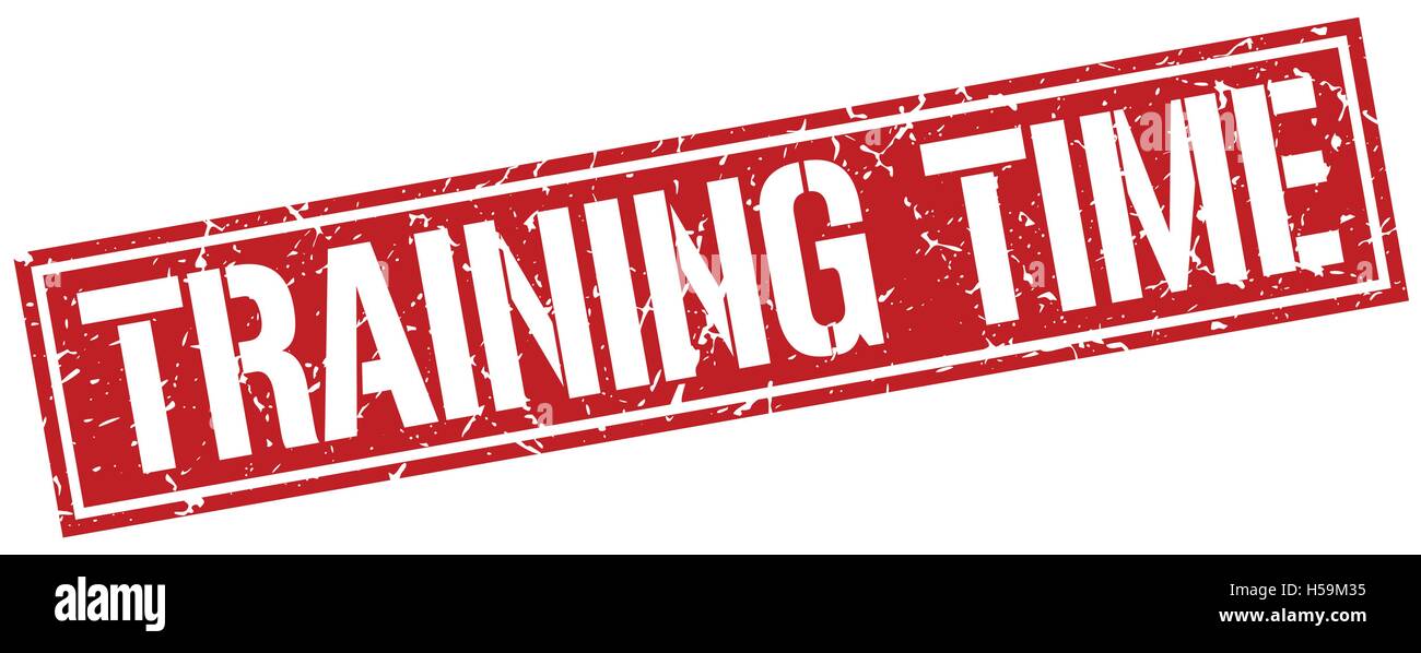 Training time square grunge Stock Vector Images - Alamy