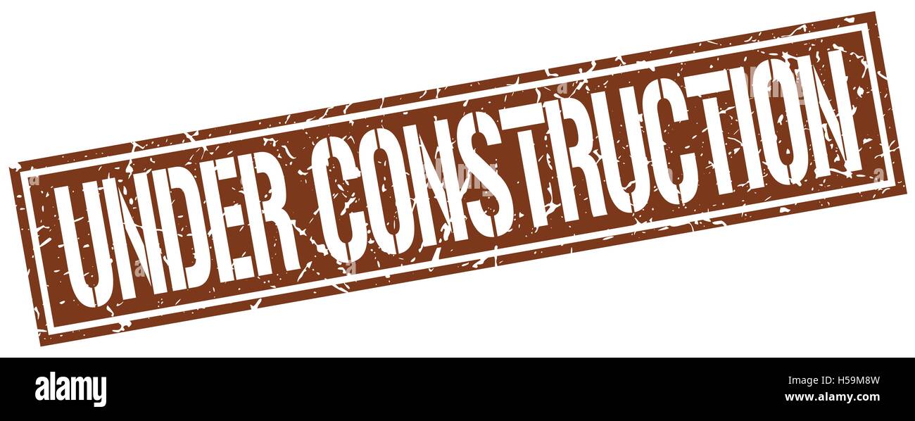 under construction square grunge stamp Stock Vector Image & Art - Alamy