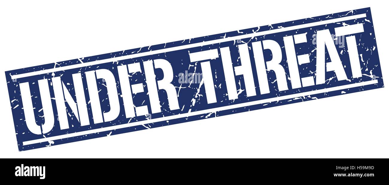 under threat square grunge stamp Stock Vector Image & Art - Alamy