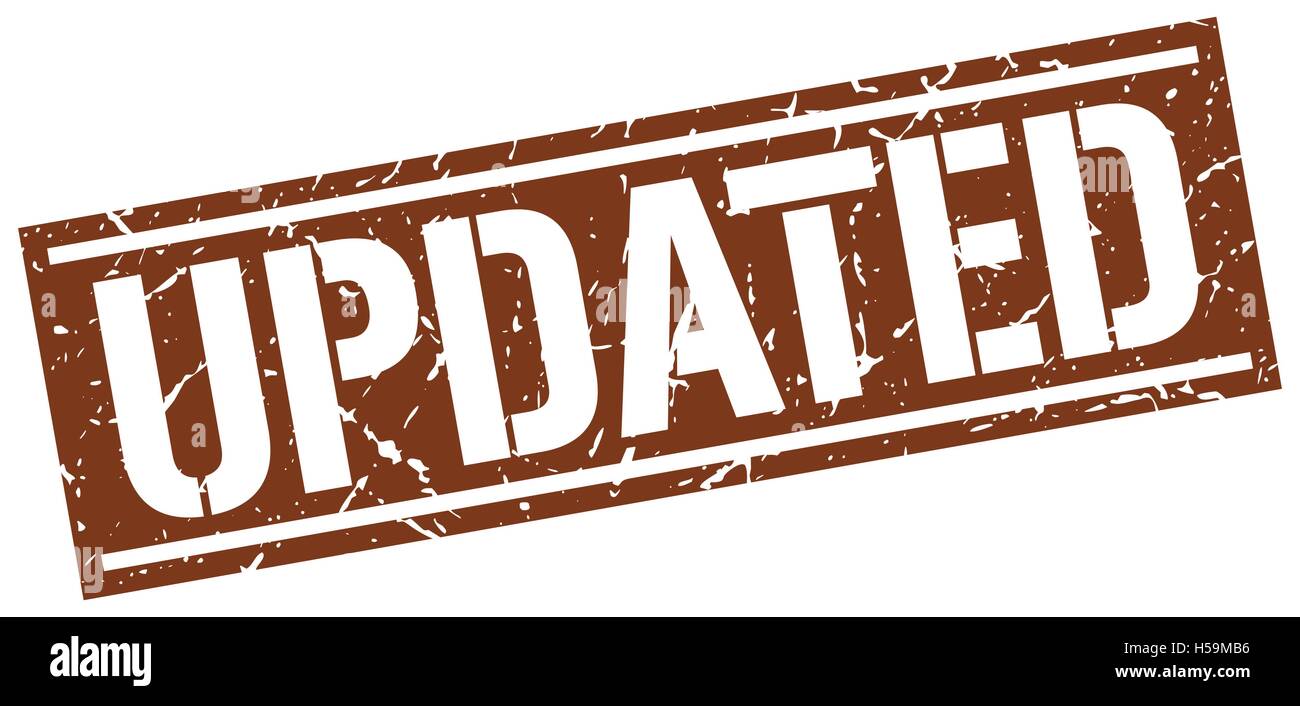 updated square grunge stamp Stock Vector Image & Art - Alamy