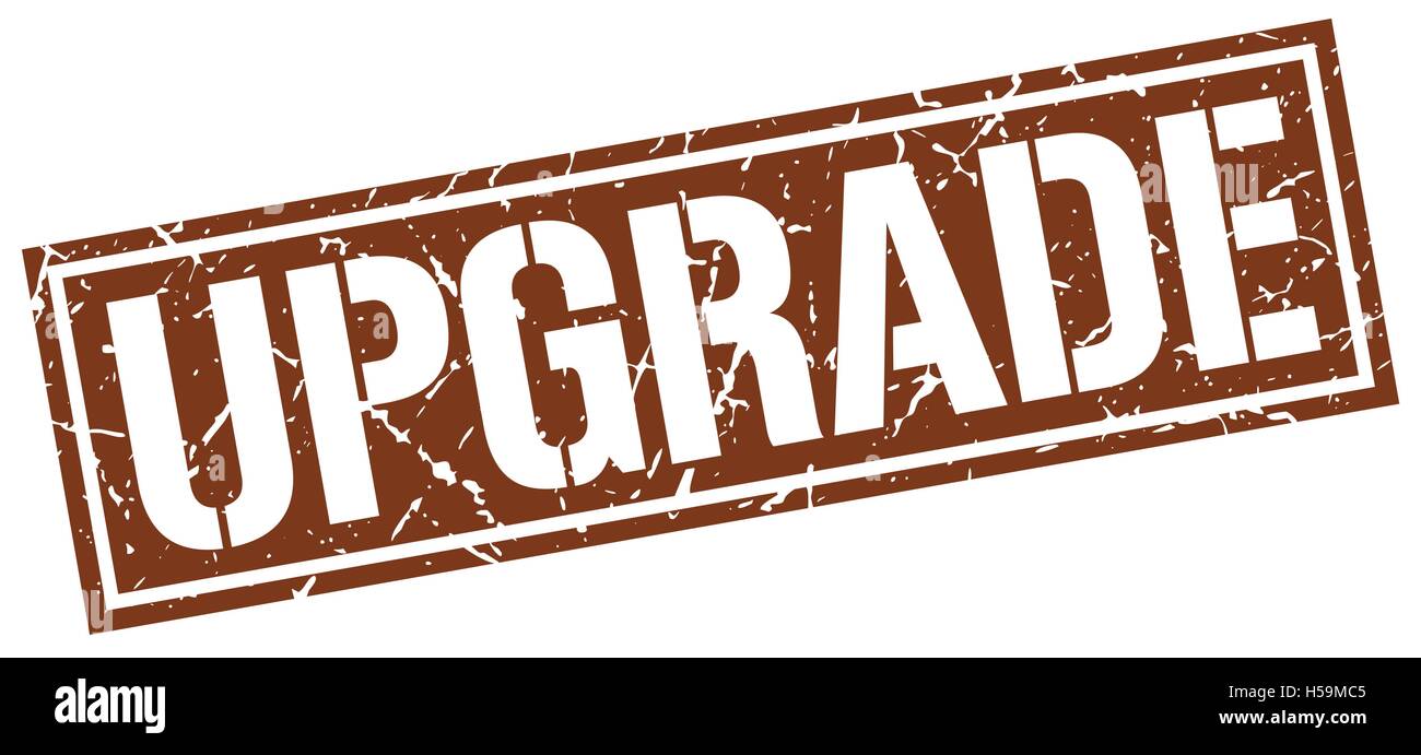 upgrade square grunge stamp Stock Vector Image & Art - Alamy