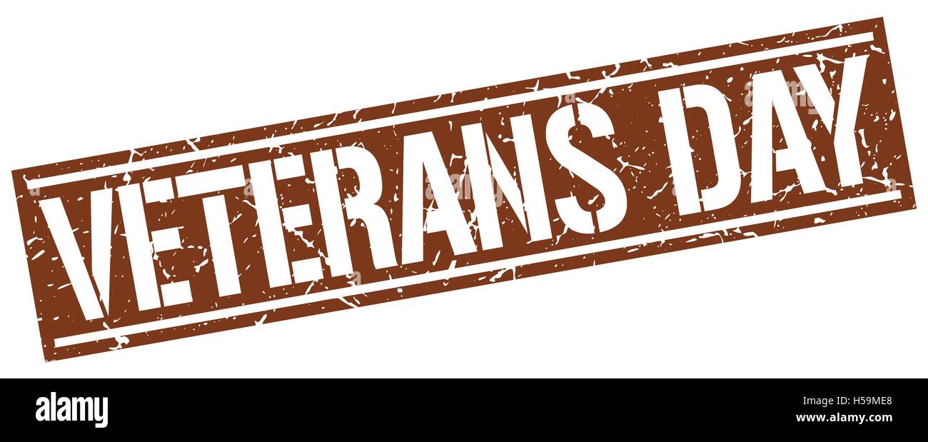 veterans day square grunge stamp Stock Vector Image & Art - Alamy