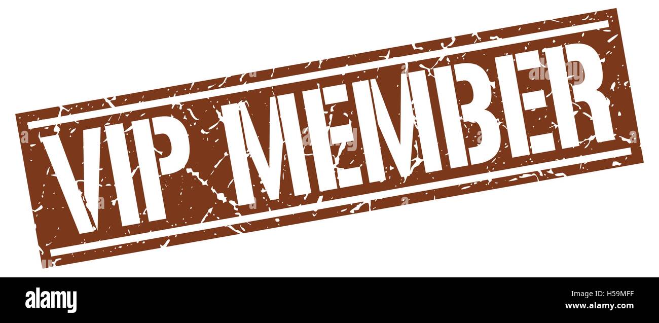 Vip member square stamp hi-res stock photography and images - Alamy
