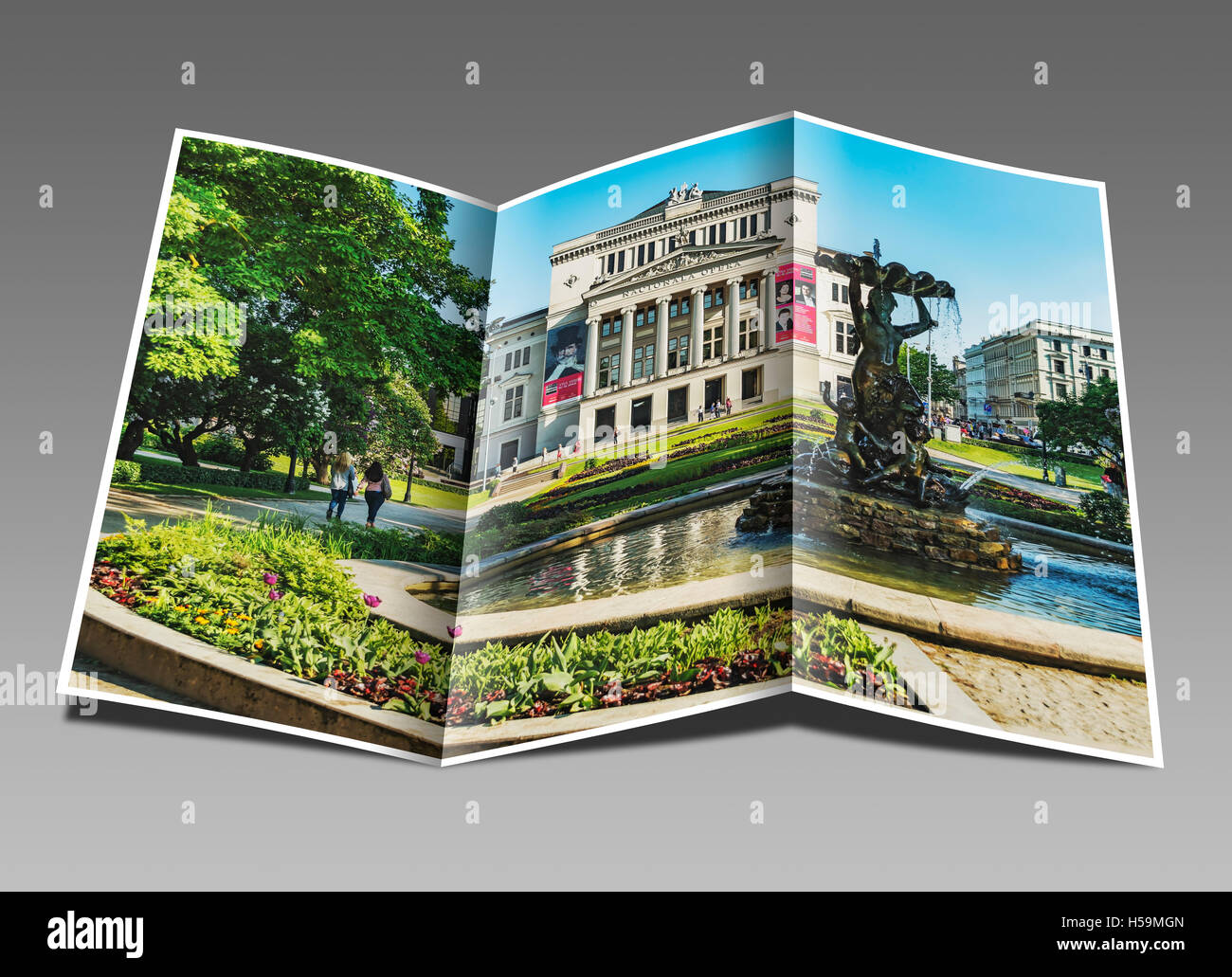 The Latvian National Opera was built in the style of Neoclassicism from ...