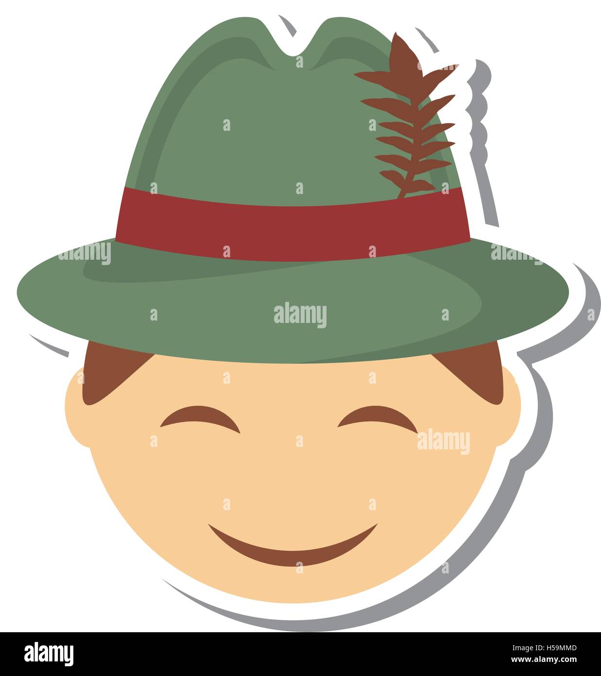 germany man character isolated icon Stock Vector Image & Art - Alamy