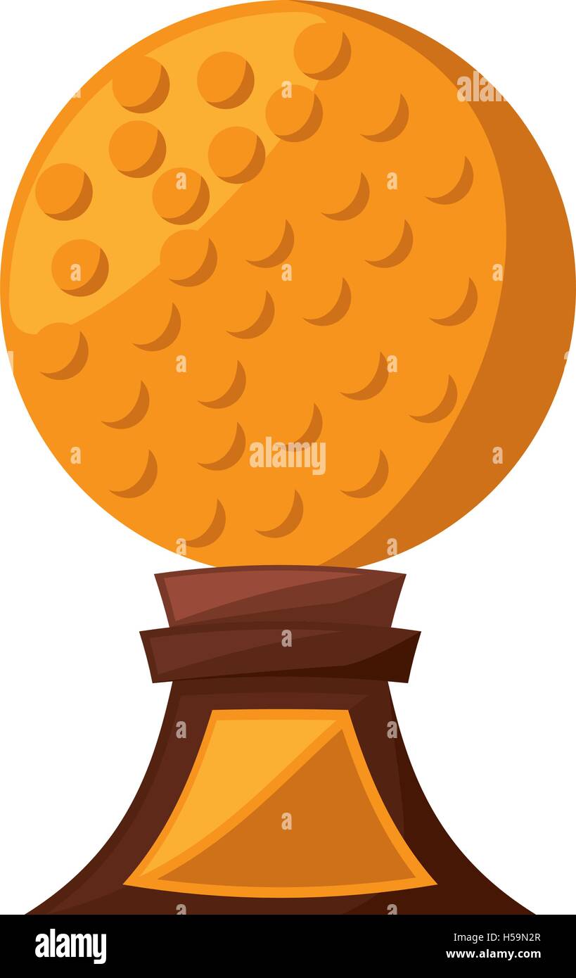 golf trophy championship isolated icon Stock Vector Image & Art - Alamy