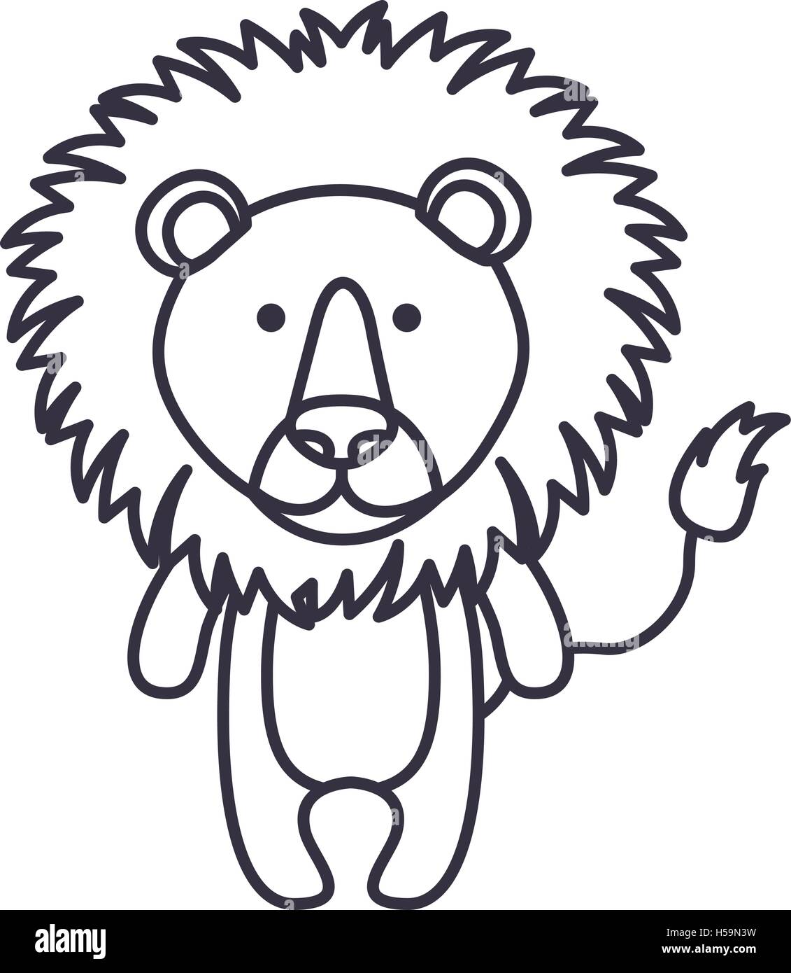 Isolated lion cartoon design Stock Vector Image & Art - Alamy