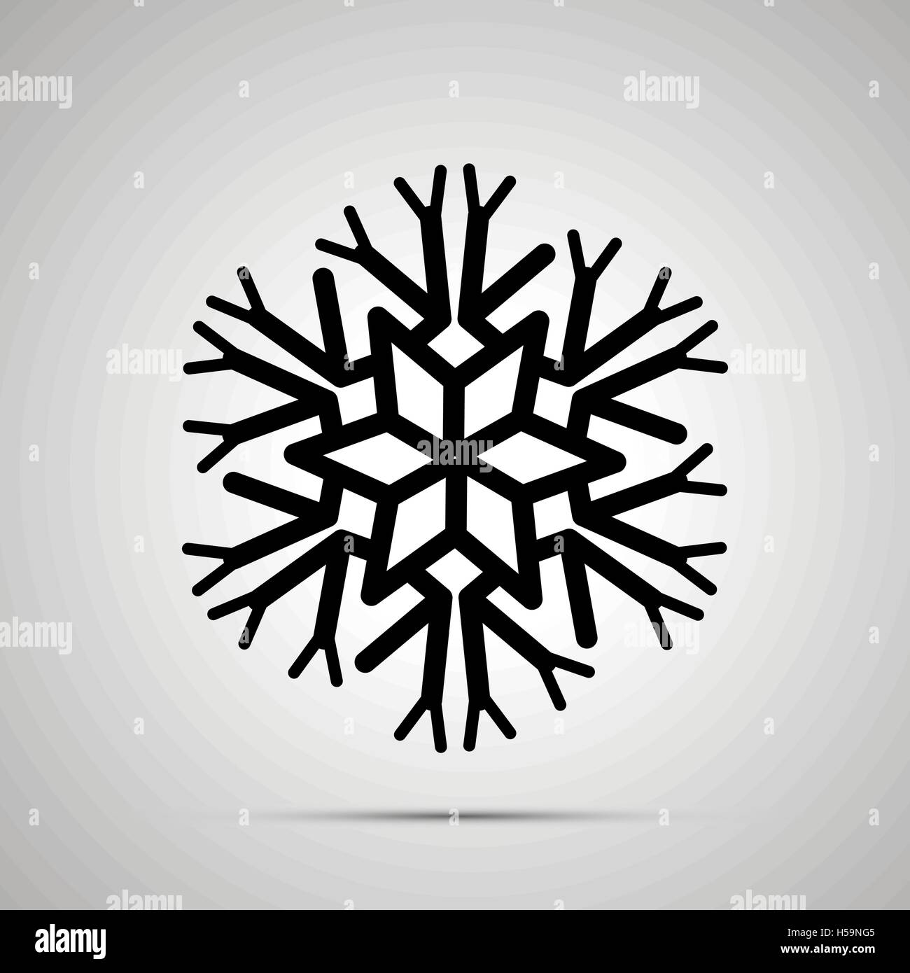 Snowflake icon frozen sign hi-res stock photography and images - Alamy