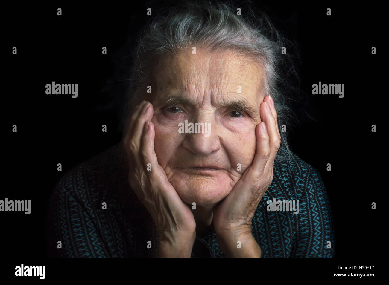 Sad portrait hi-res stock photography and images - Alamy