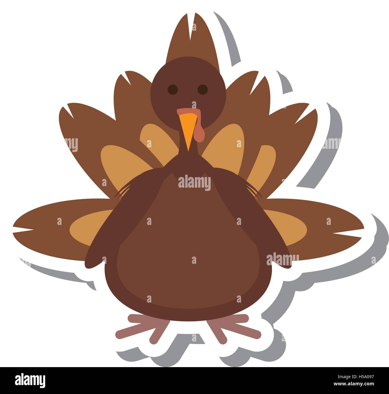 turkey bird thanksgiving icon Stock Vector Image & Art - Alamy