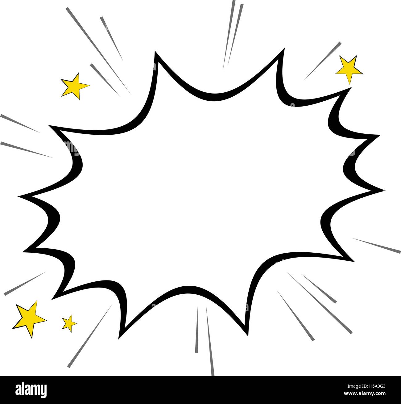 Isolated comic expression on a white background, Vector illustration ...