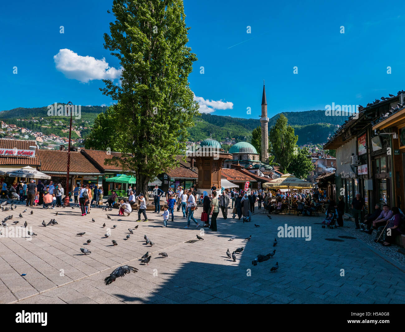Sarajevo, Bosnia and Herzegovina - 22 May 2016 - People visiting the ...