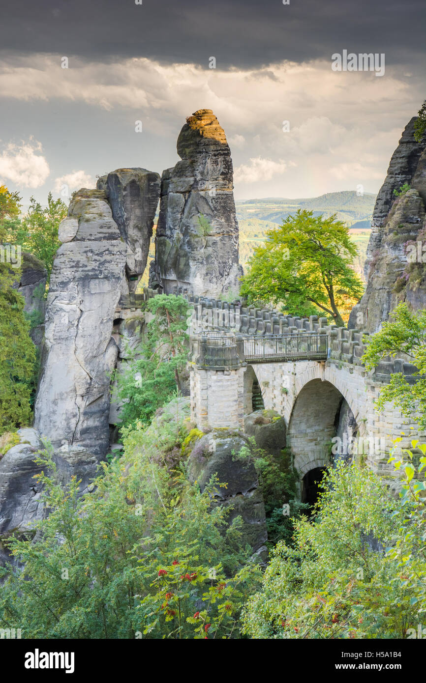 Bastei rocks hi-res stock photography and images - Alamy