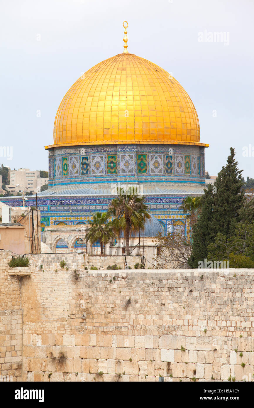 The "Dome of Rock". Jerusalem Old City, Israel Stock Photo - Alamy