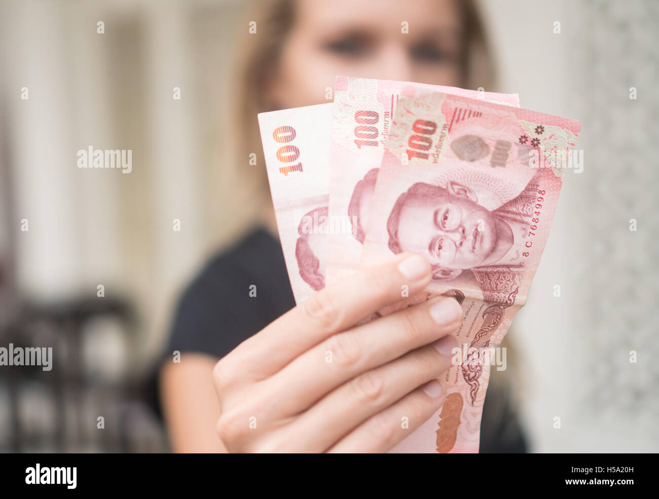 Closeup Of 100 Thai Baht Notes Withdrawn From ATM Over Blurred Woman s Face Stock Photo Alamy closeup-of-100-thai-baht-notes-withdrawn-from-atm-over-blurred-woman-s-face-stock-photo-alamy