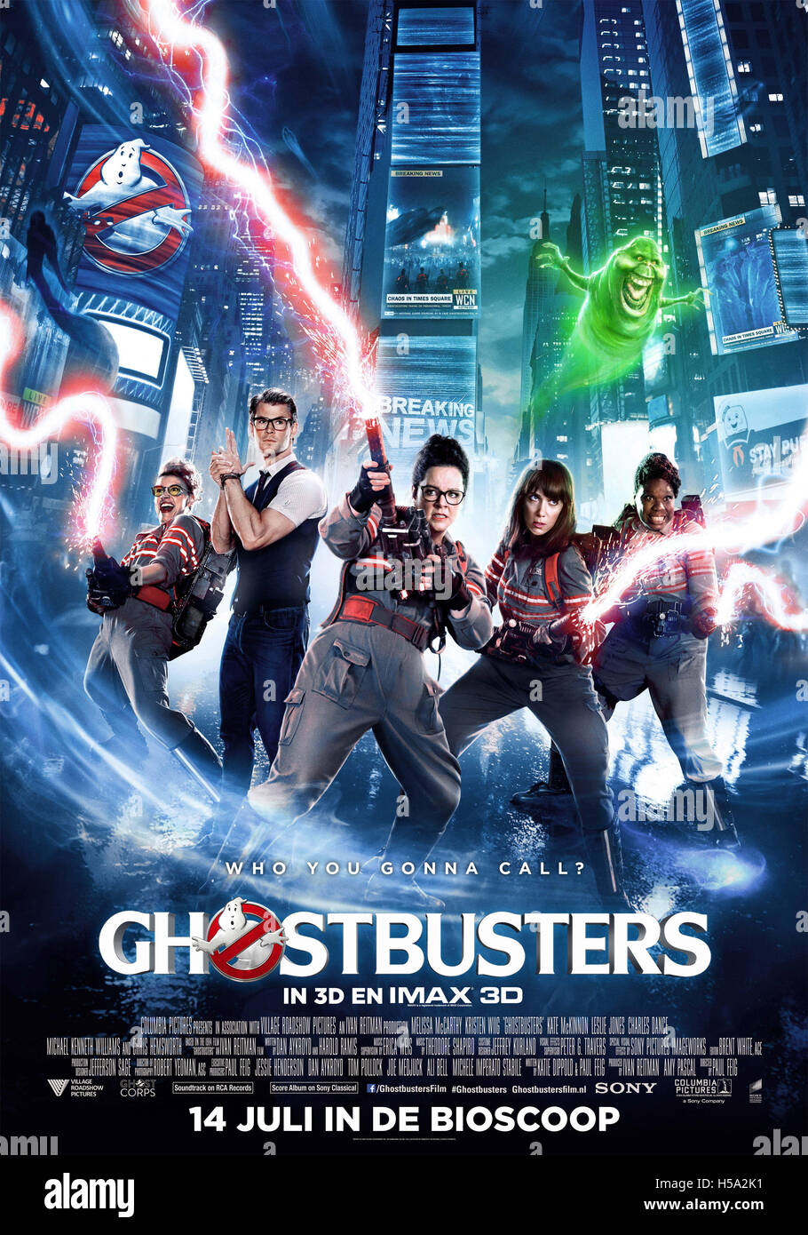 RELEASE DATE: July 15, 2016 TITLE: Ghostbusters STUDIO: Columbia ...