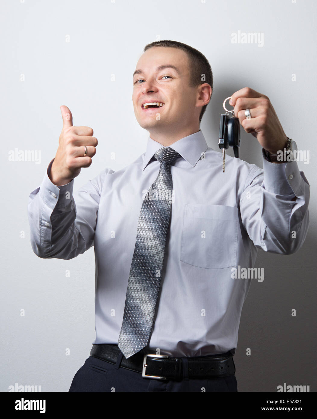 man with car keys Stock Photo - Alamy