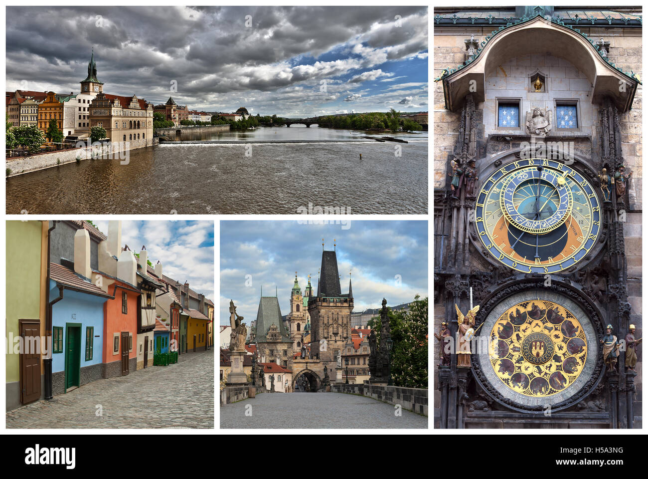 Collage of prague hi-res stock photography and images - Alamy