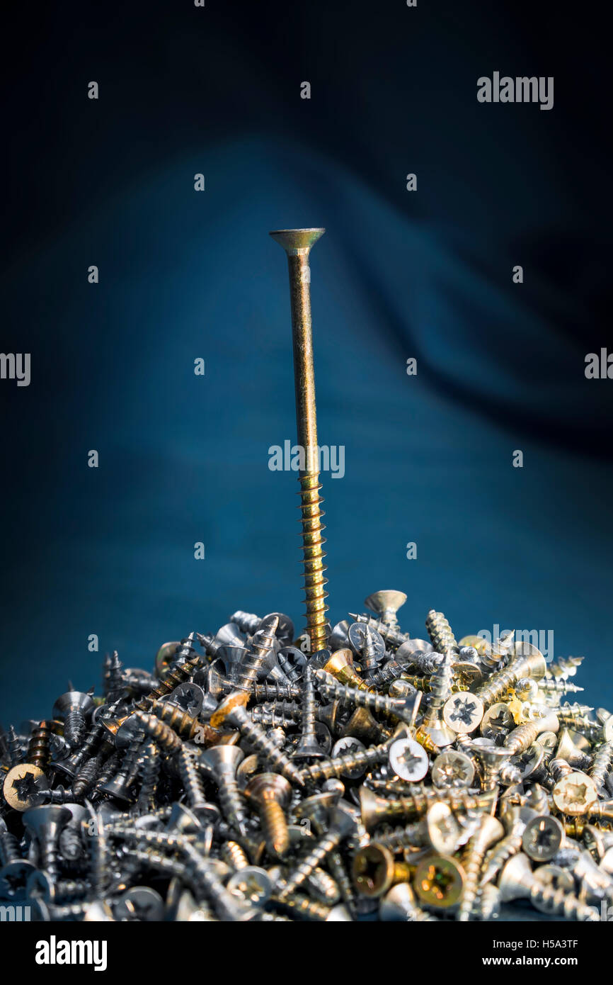 Metal screws lying on hi-res stock photography and images - Alamy