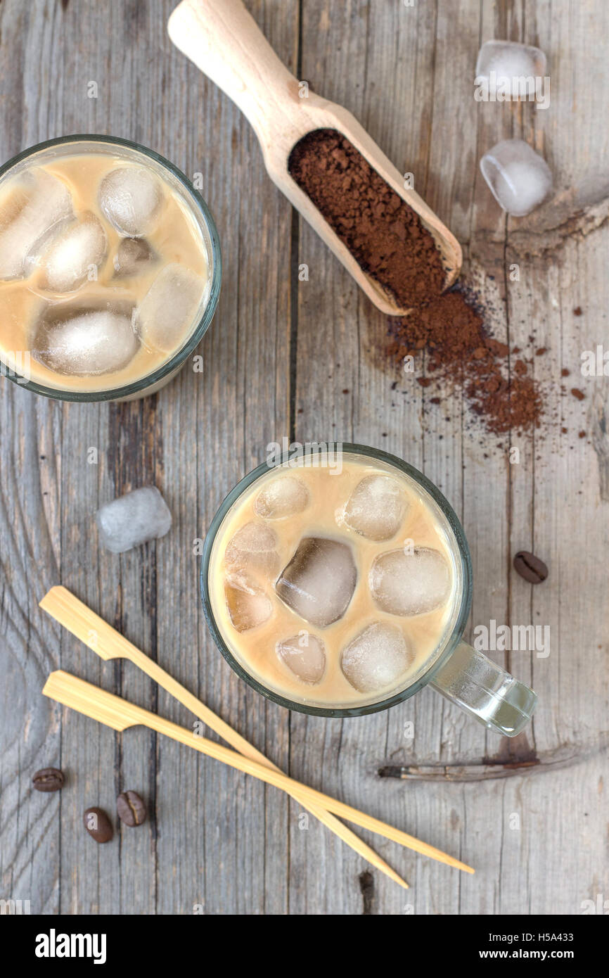 Refreshing Instant Iced Coffee Stock Photo - Alamy