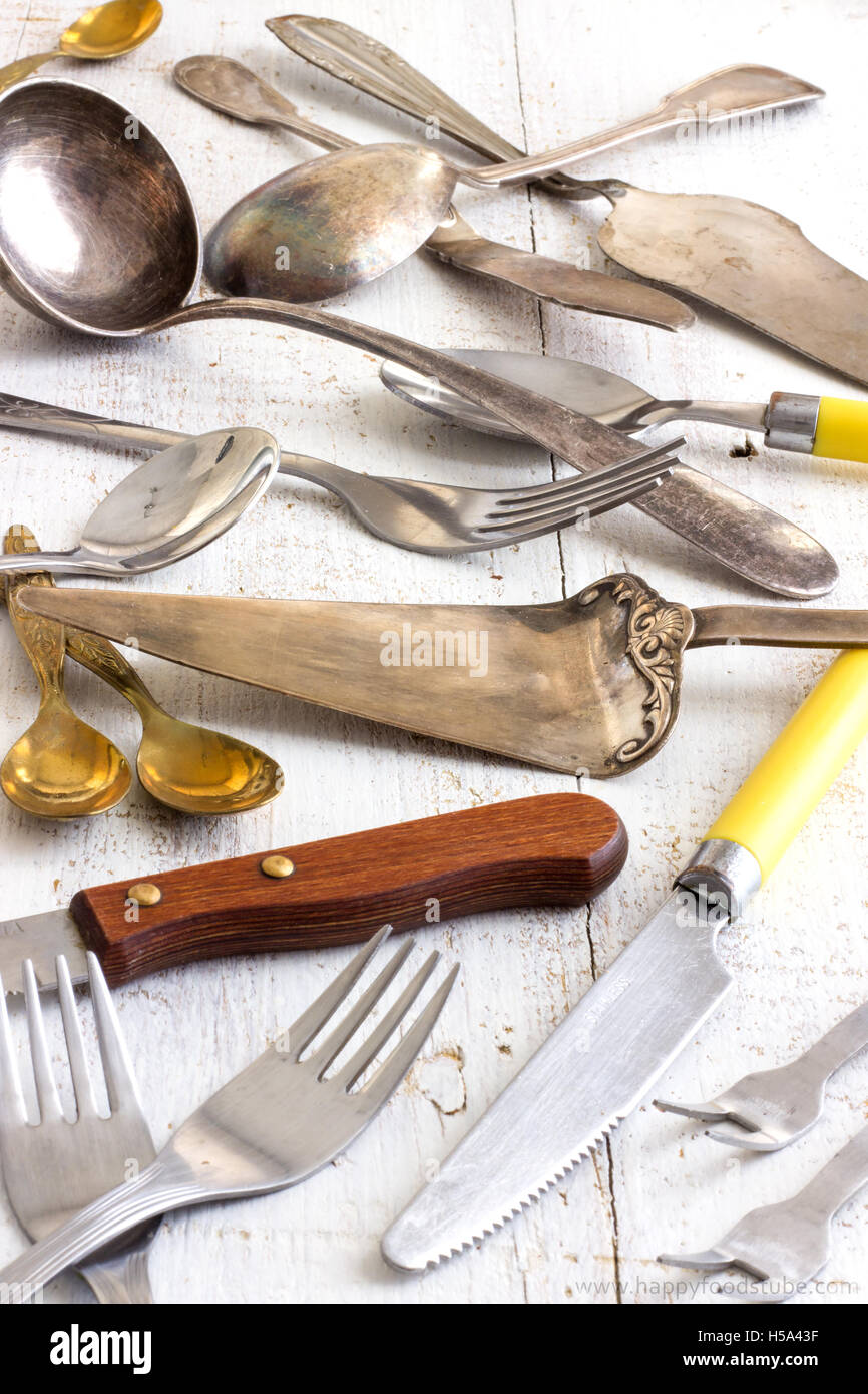 Cutlery background hi-res stock photography and images - Alamy