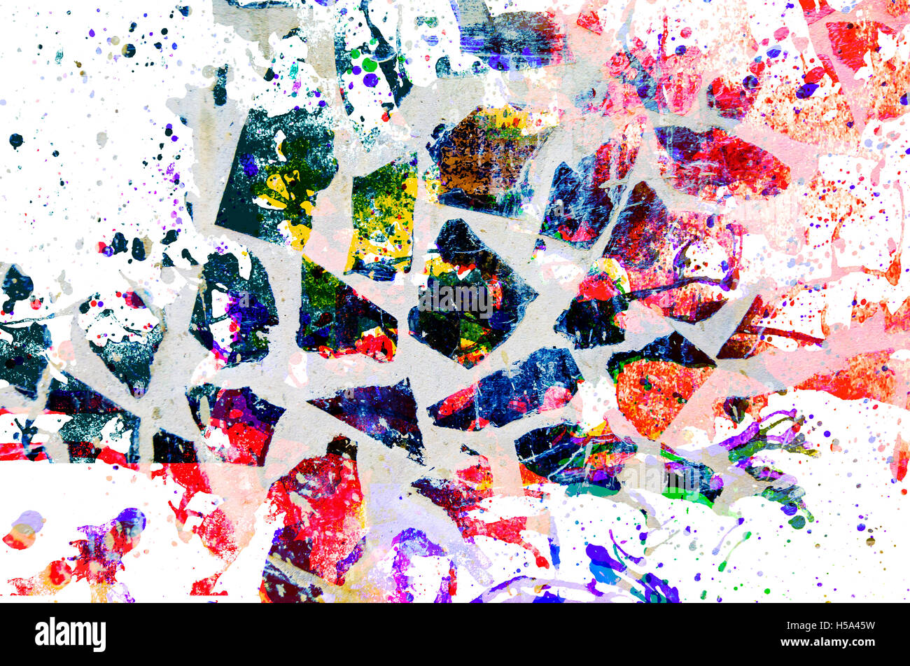 abstract rock texture background with multicolor graffiti Stock Photo ...
