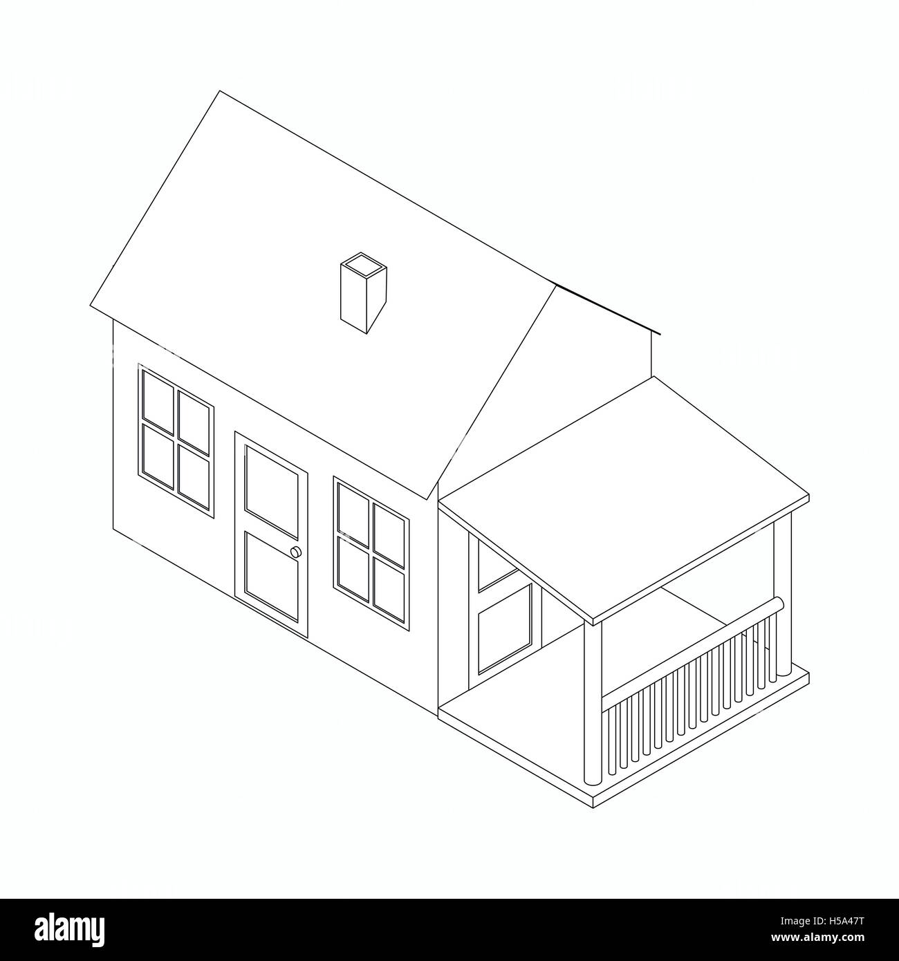 Modern english cottage Stock Vector Images - Alamy