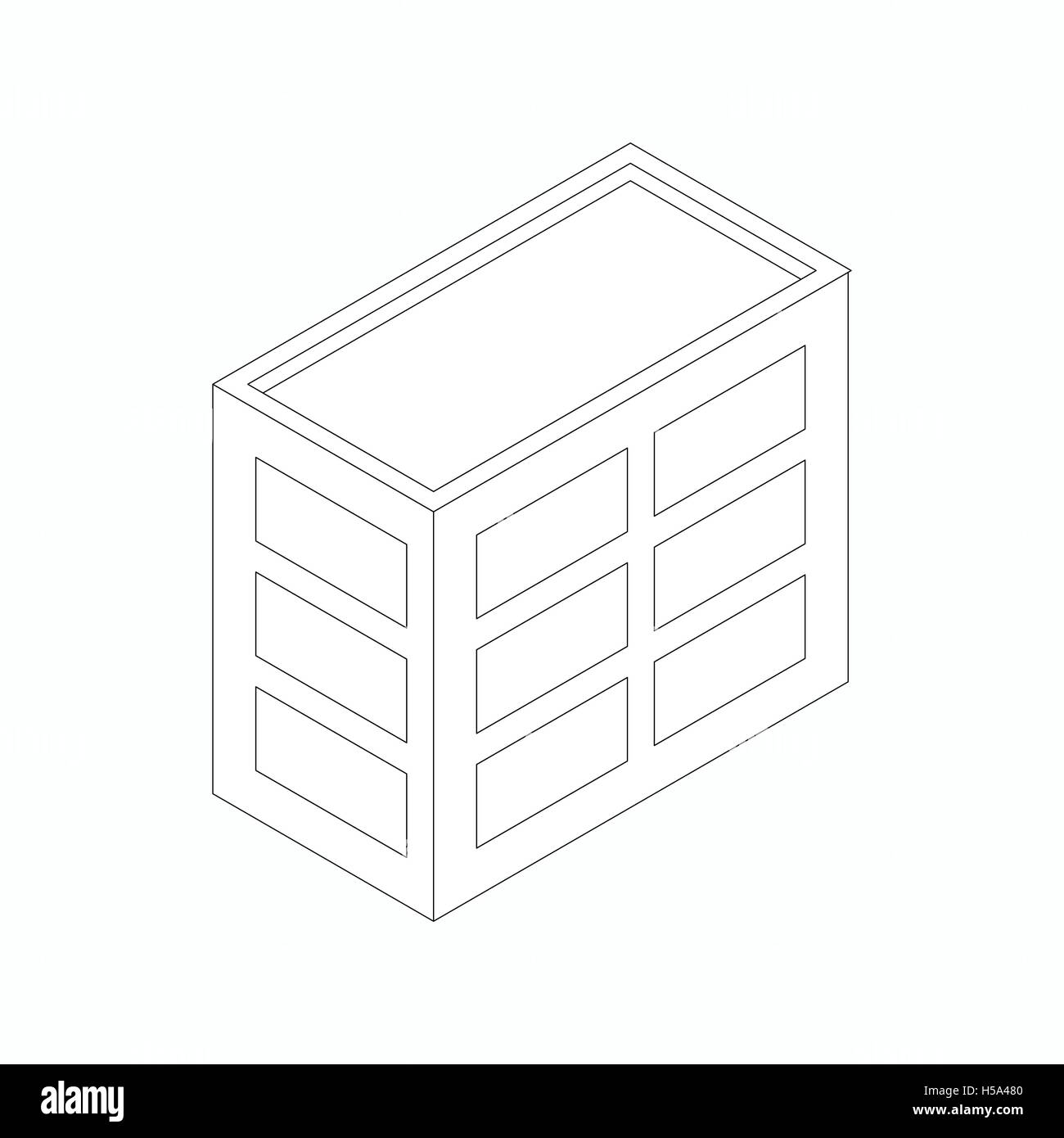 Modern office exterior low rise Stock Vector Images - Alamy