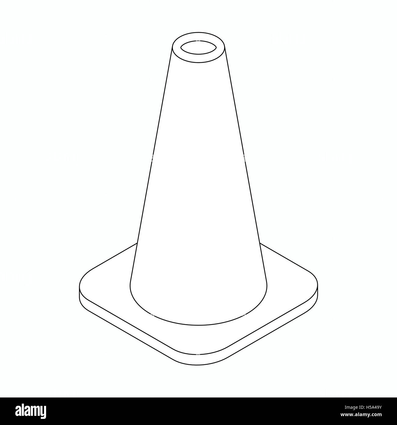 Training cone icon, isometric 3d style Stock Vector Image & Art - Alamy