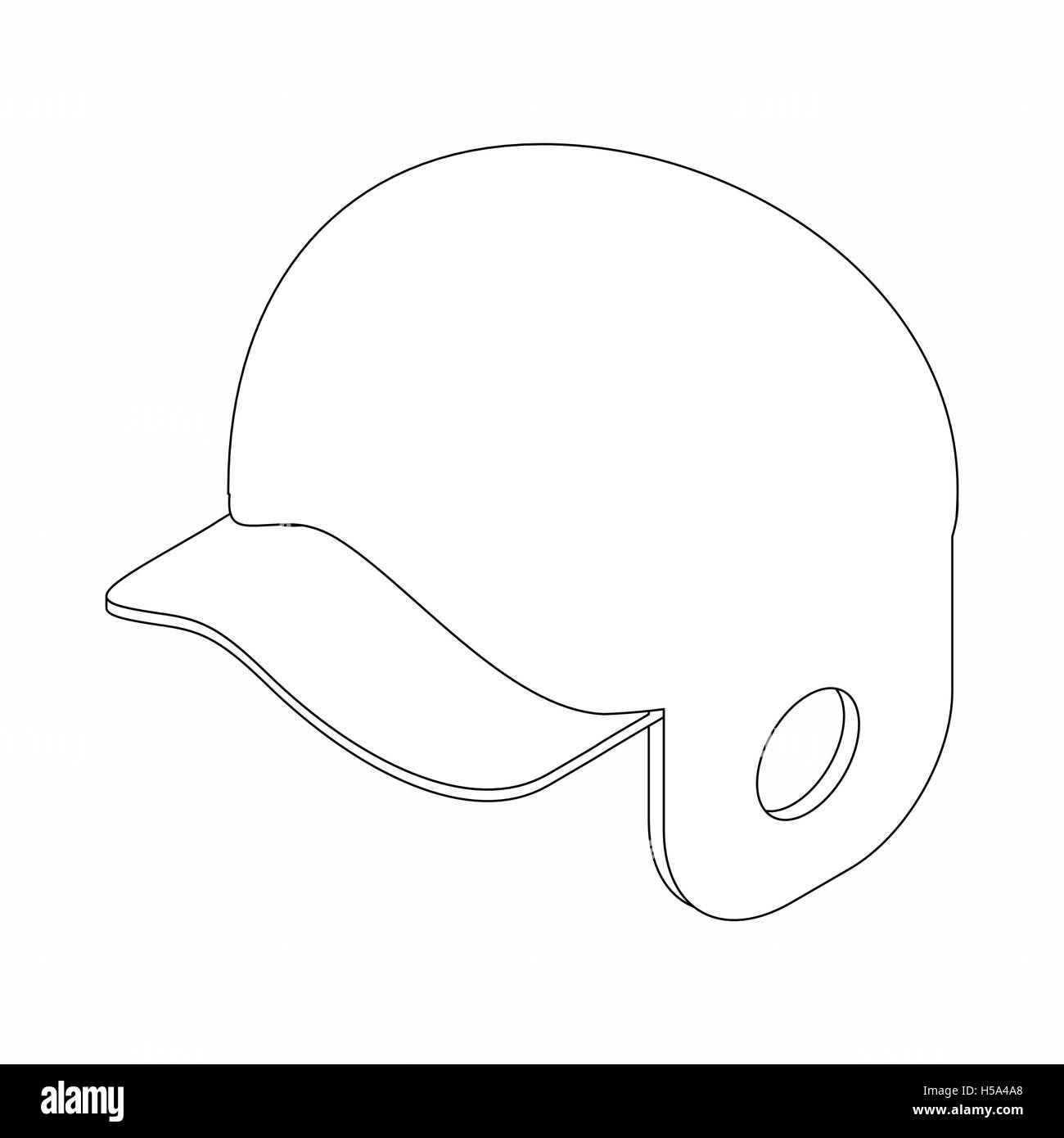 Baseball helmet icon, isometric 3d style Stock Vector Image & Art - Alamy