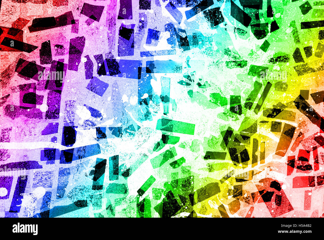marble rock wall texture background with multicolor graffiti Stock ...