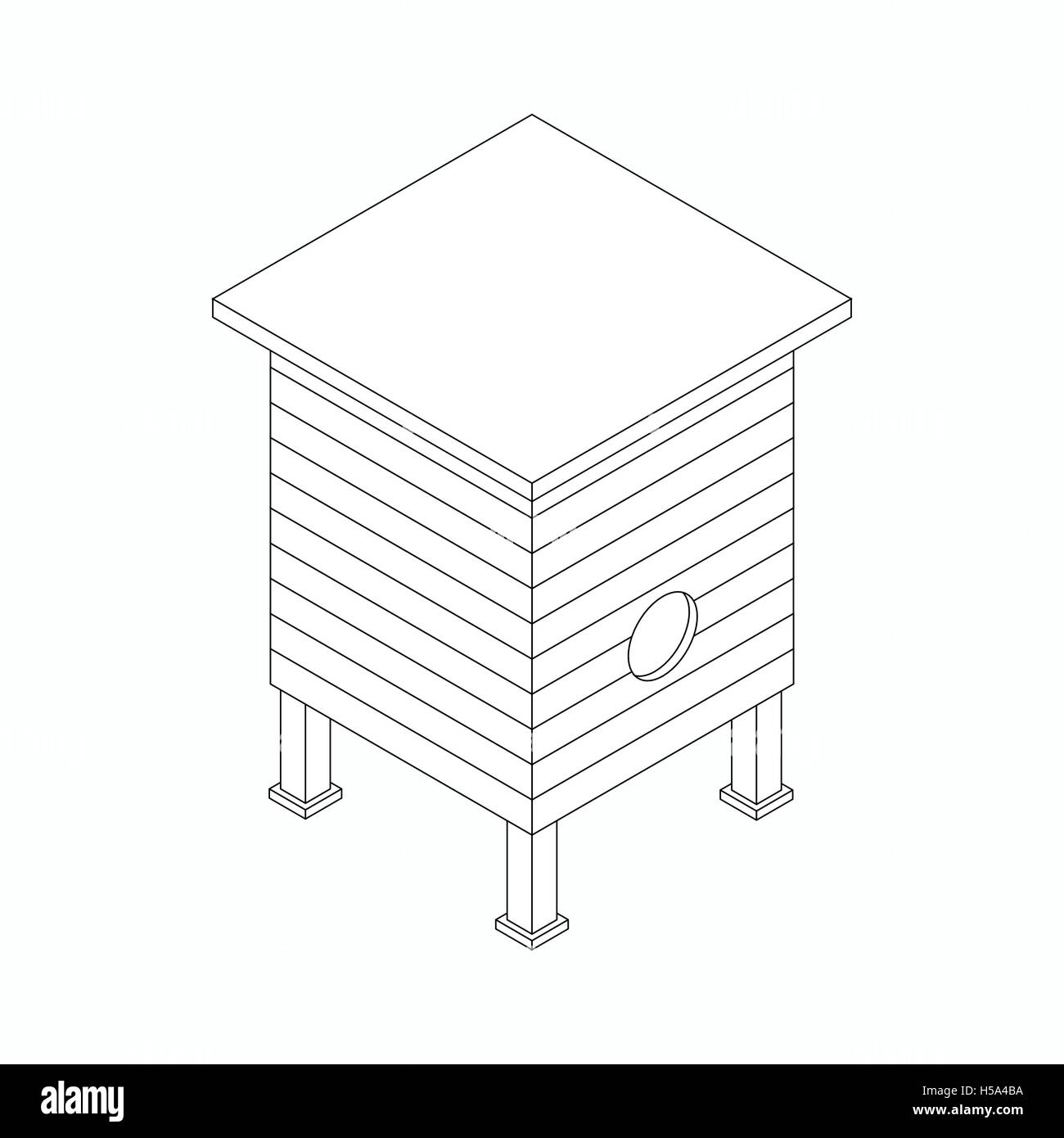 Beehive icon, isometric 3d style Stock Vector Image & Art - Alamy