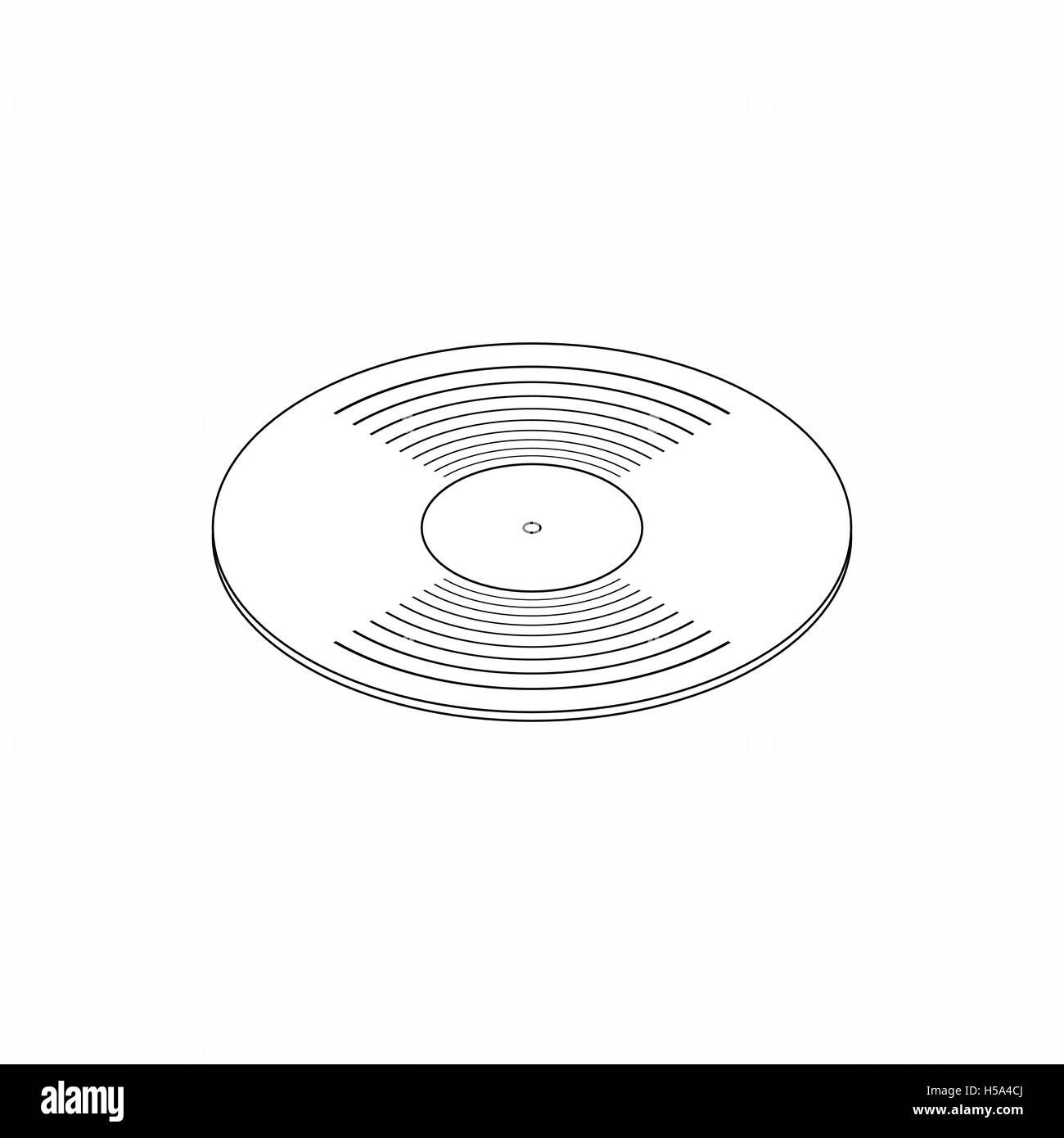 Compact disk icon, isometric 3d style Stock Vector Image & Art - Alamy