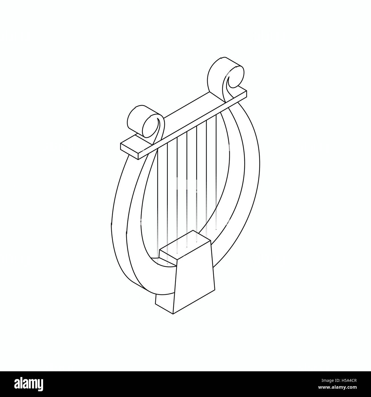 Roman lyre instrument Stock Vector Images - Alamy