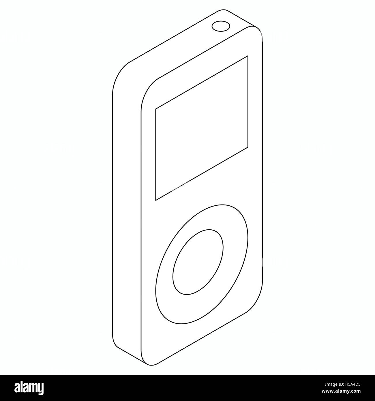 MP3 music player icon, isometric 3d style Stock Vector Image & Art - Alamy