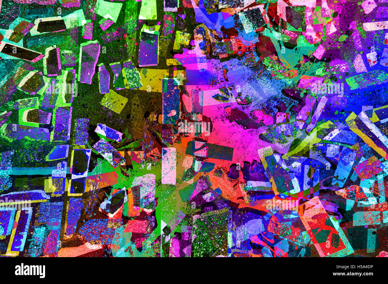 marble rock wall texture background with multicolor graffiti Stock ...