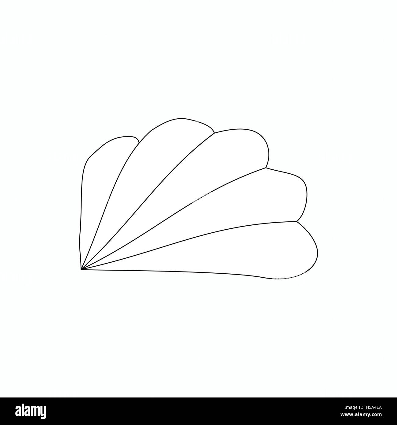 Seashell icon, isometric 3d style Stock Vector Image & Art - Alamy