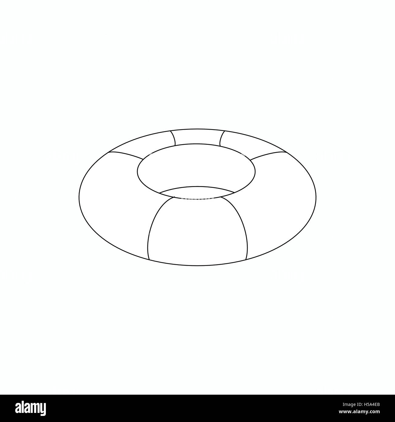 Swim ring icon, isometric 3d style Stock Vector Image & Art - Alamy