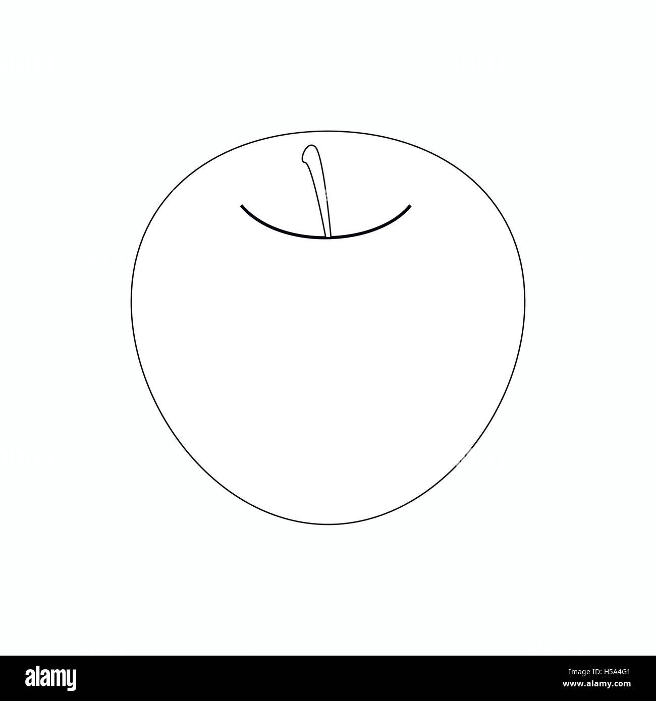 Apple icon, isometric 3d style Stock Vector Image & Art - Alamy