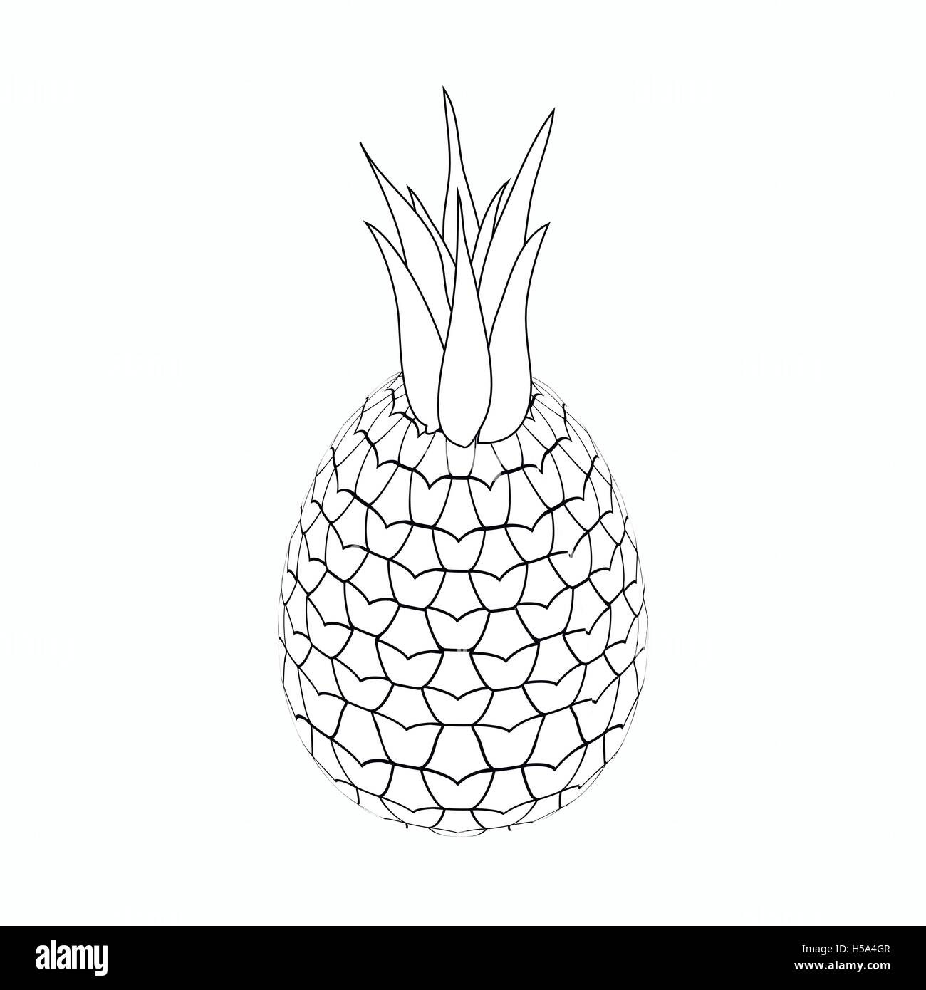 Pineapple icon, isometric 3d style Stock Vector Image & Art - Alamy